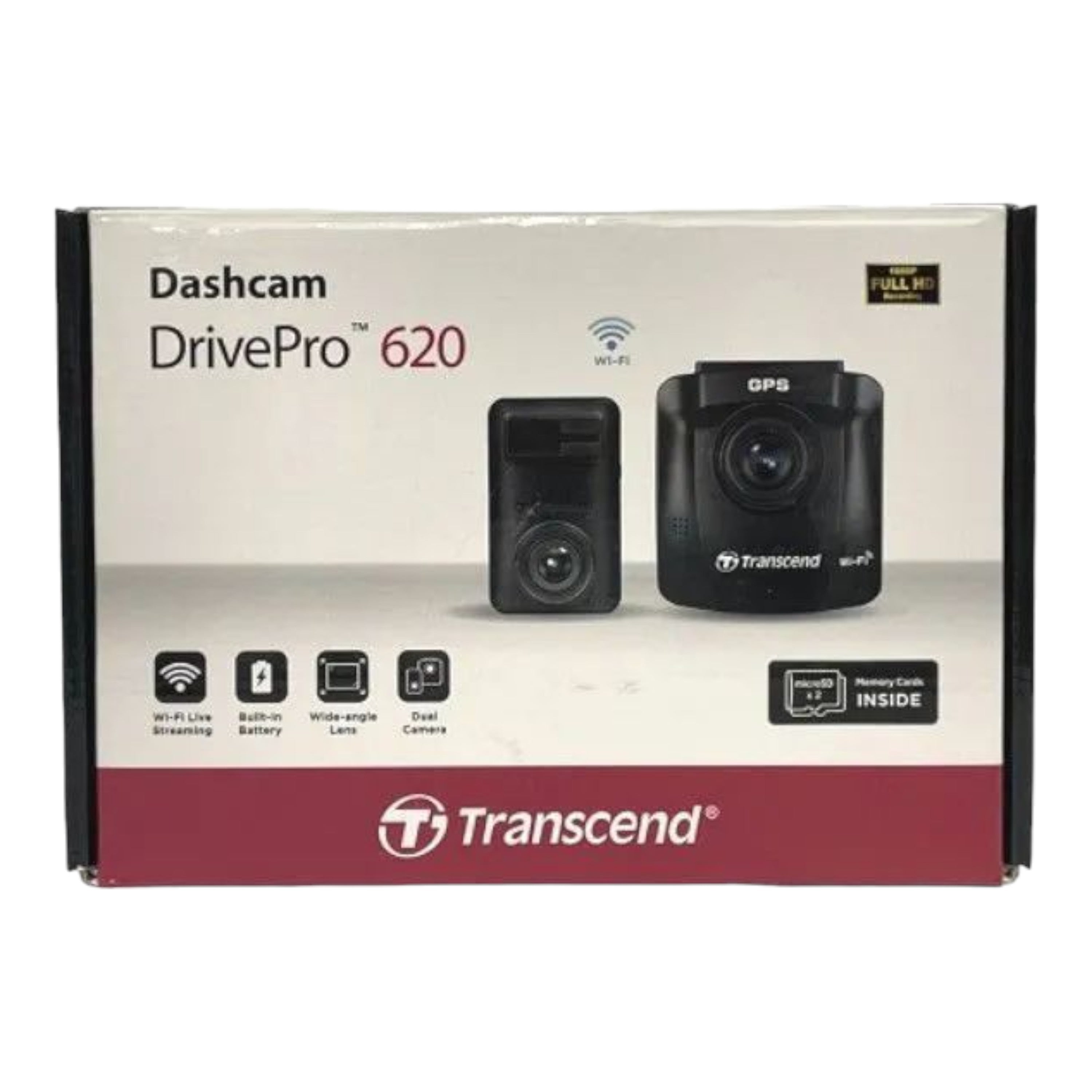 Transcend デュアルカメラドライブレコーダー DrivePro 620 TS-DP620A-32G [中古][良い(B ...